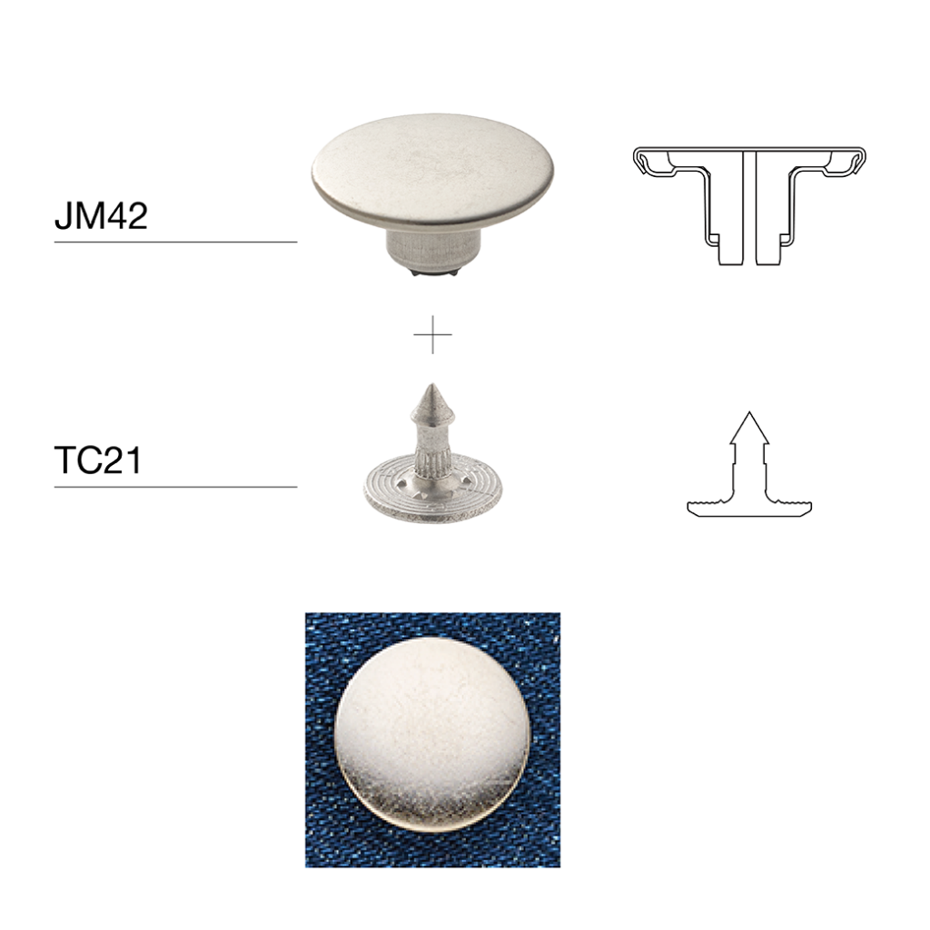 SINGLE TACK BUTTON / TWO-PRONG BUTTON - YKK THAILAND